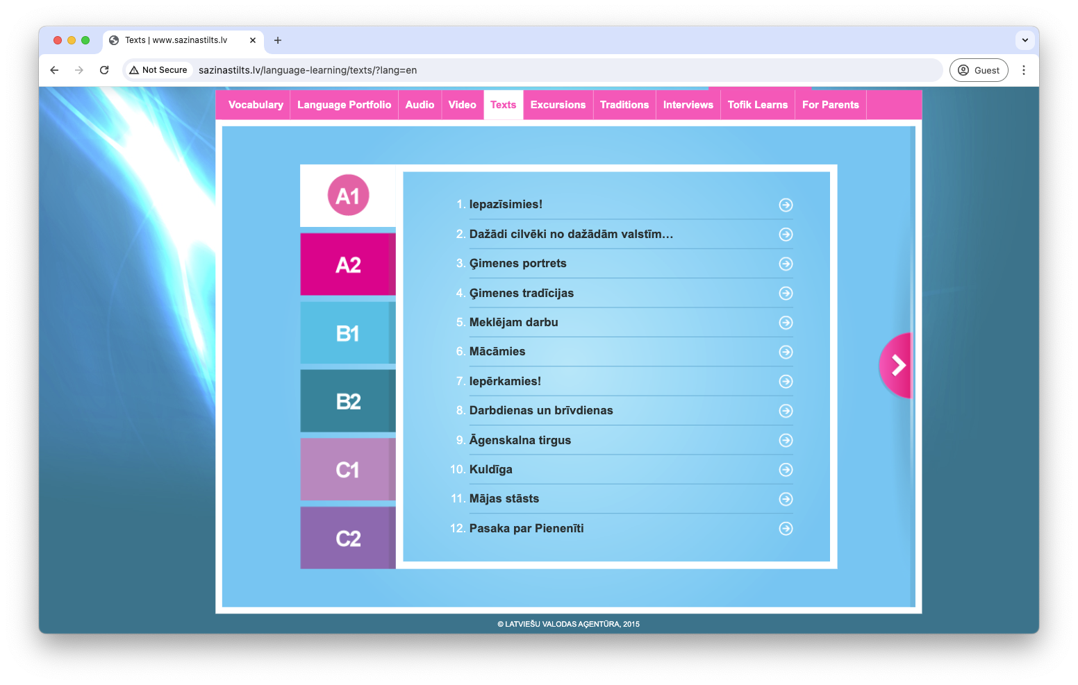 Apgūsti latviešu valodu - Vienas pieturas aģentūra